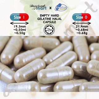 (Size 1) Empty Halal Gelatine Capsule | Pil Kapsul Kosong Nashmir ...