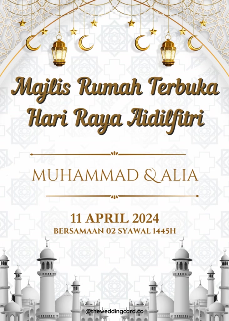 Kad Digital | E-Card Invitation | Video Jemputan Rumah Terbuka, Open ...