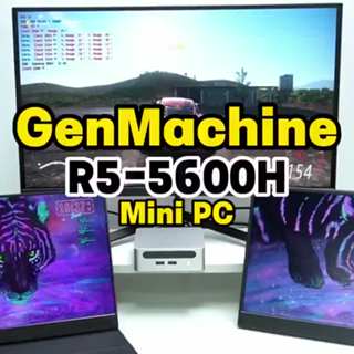 Genmachine MINI PC Ren5000 AMD Ryzen 7 5800H/7730U Windows 11 Pro DDR4 ...