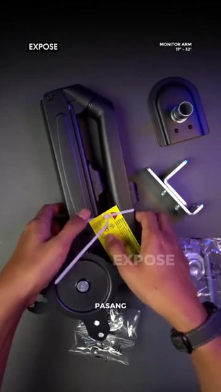 EXPOSE Arm Table Adjustable Monitor Stand With Tray (2-15kg/10"-27 ...