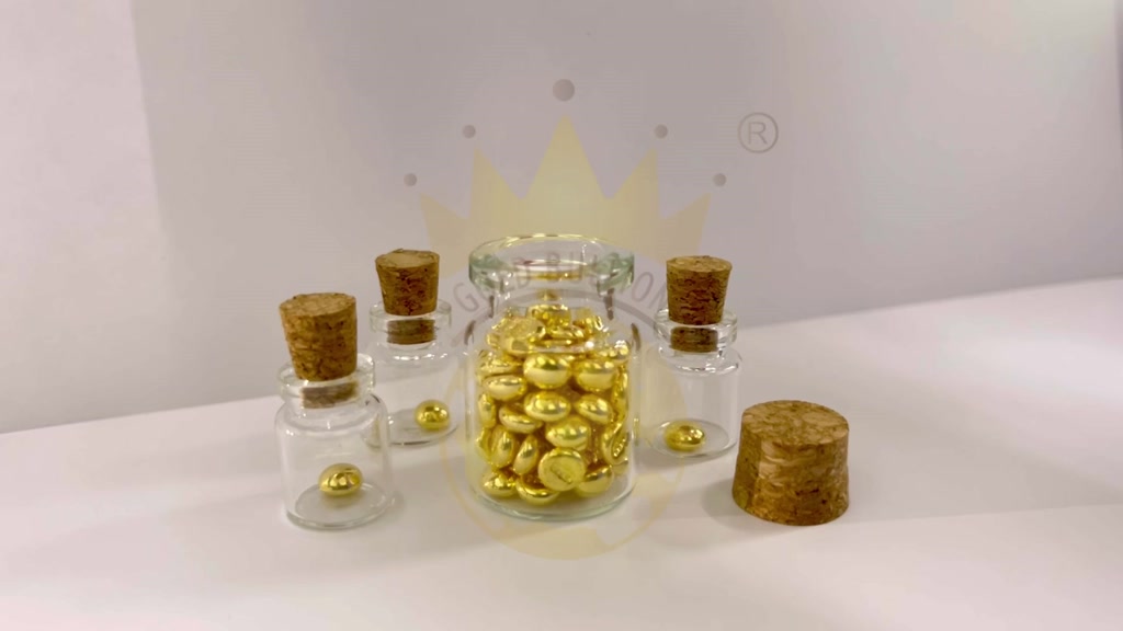 Pure Gold 999.9 Solid Gold Bean 小金豆 0.5g/1g/2g/3g (High Polish) (Free ...