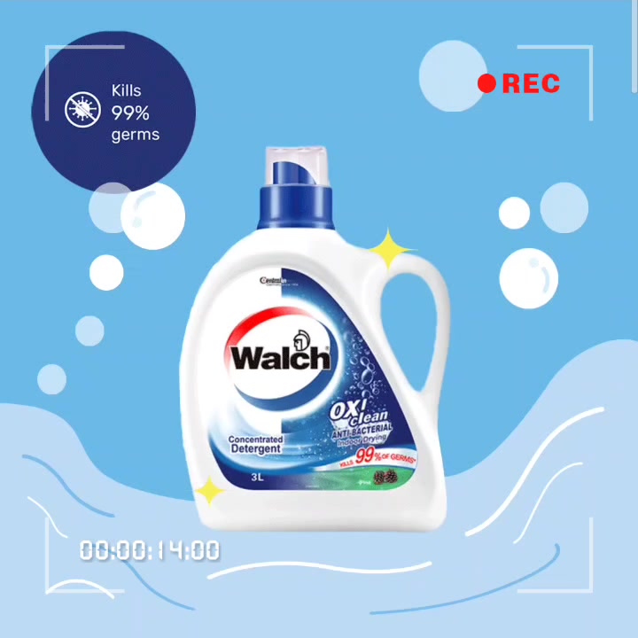 [TWIN PACK] Walch Antibacterial Laundry Detergent Refill (2000ml ...