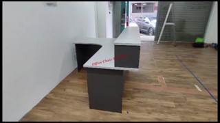 L Shape Reception Counter Table / Cashier Counter Table / Receptionist ...