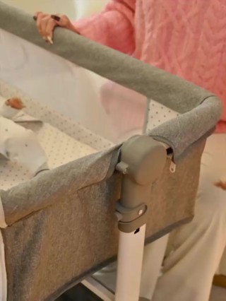 Baby Side Bed 嬰兒床 Baby Cot Bedding Set Folding Baby Bed Portable Crib ...
