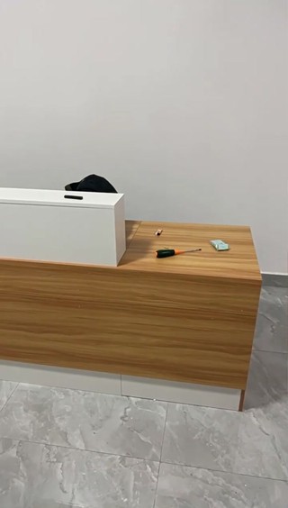 【Ready Stock】Cashier Table Counter Store Cashier Reception Bar Table ...