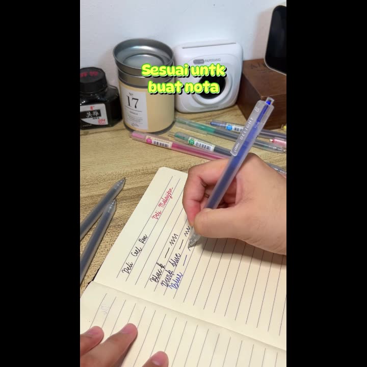 Deli Delight Gel Pen Multiple Colour Pens 0.5mm Smooth Writing Bright ...