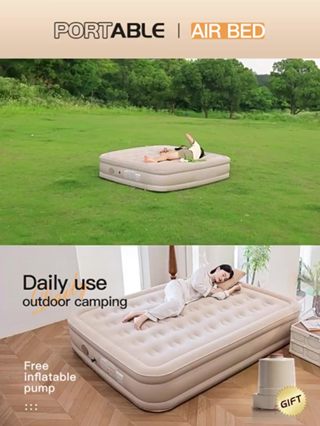 【Free Pump】Tilam Angin Single Tilam Camping Inflatable Bed Single Tilam ...