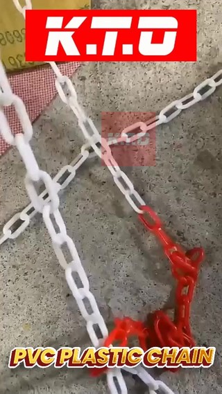 1 Roll 6mm x 20m Safety PVC Plastic Chain Barricade PVC Link Chain Gate ...