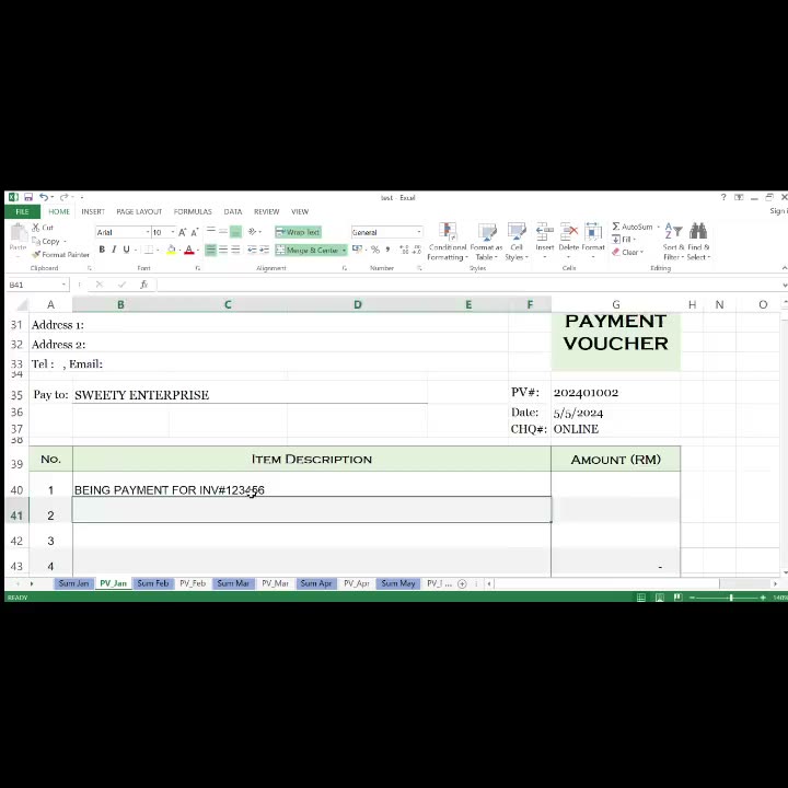 🔥INSTANT🔥 Payment Voucher + Petty Cash Voucher + Payment Record Tracker ...