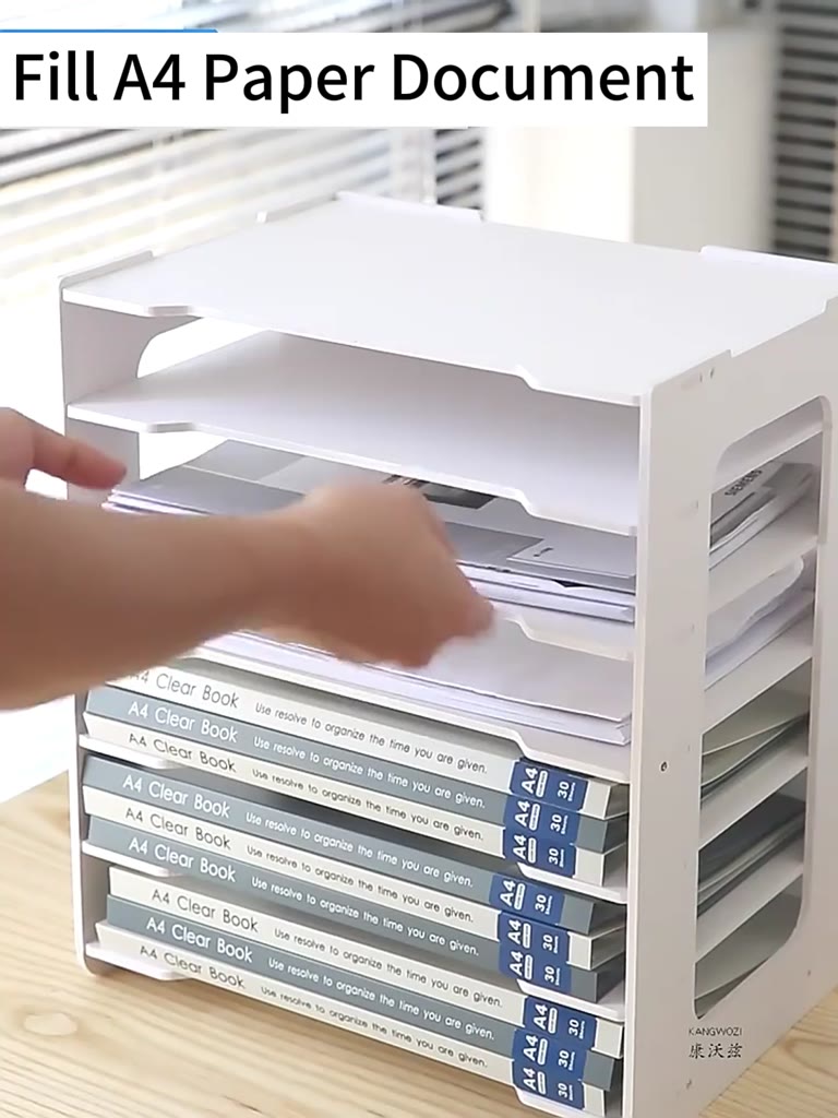 A4 PAPER TRAY/ 5/7 TIERS DOCUMENT RACK/ DESKTOP PAPER ORGANIZER/ OFFICE ...