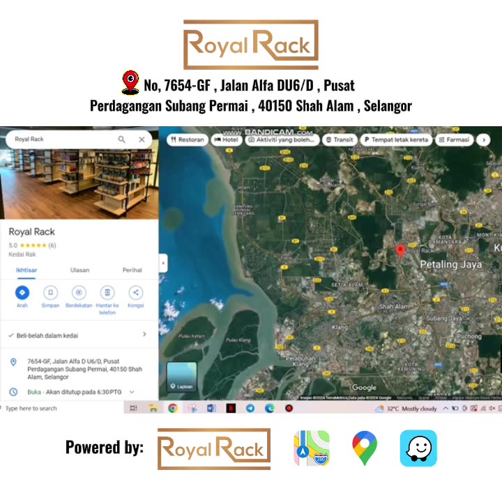 RoyalRack [FREE SHIPPING]Gondola Wall Rack Supermarket Retail Shelf ...