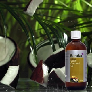 BARAKA Organic Pure Virgin Coconut Oil - 100% Organic Cold Pressed ...