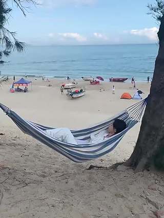 Hammock Double Wide Thick Canvas Portable outdoor Fabric Camping ...