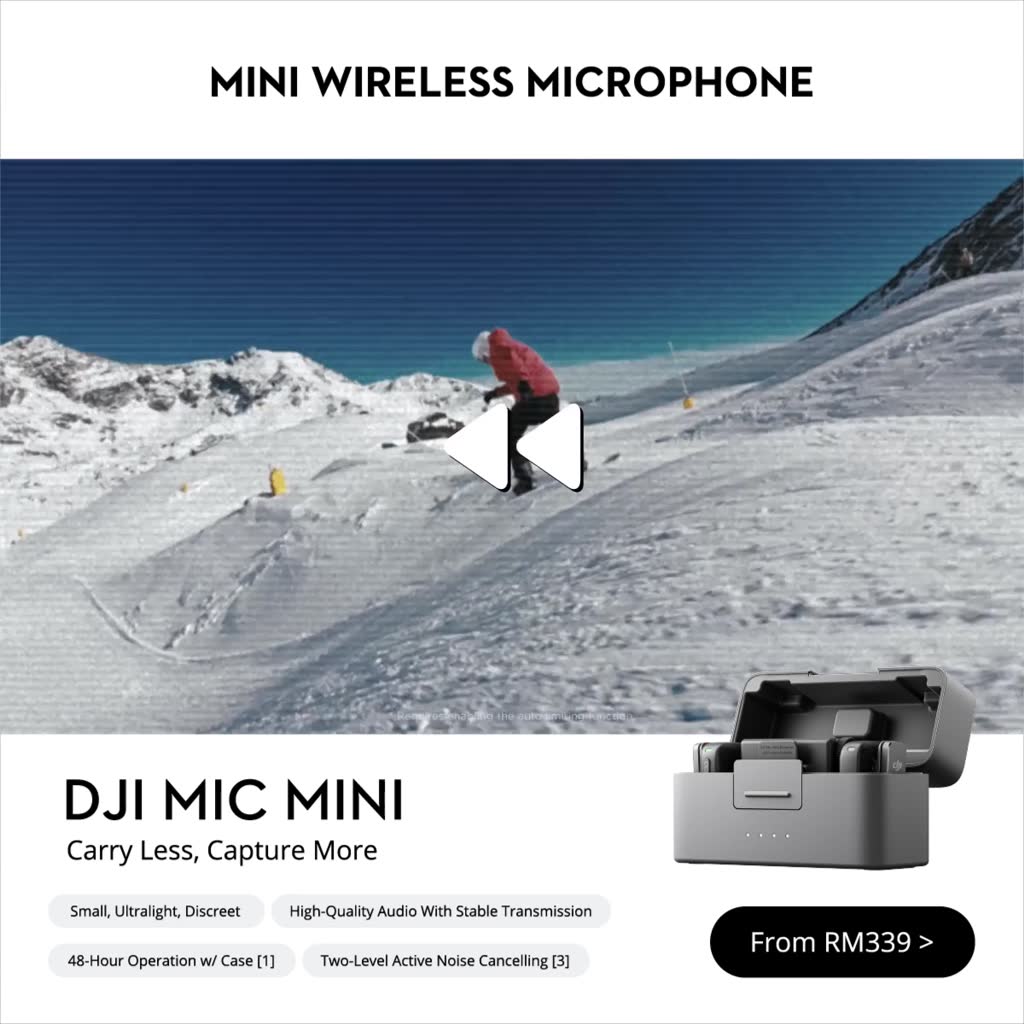 DJI Mic Mini - High Quality Mini Wireless Microphone | Ultralight | Two ...