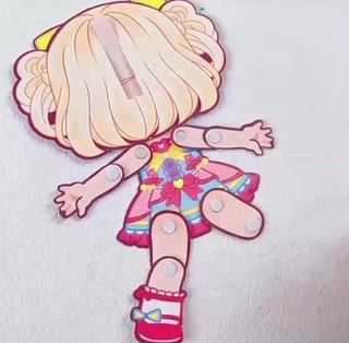 BORONG 12 PCS 3D PATUNG KERTAS PAPER DOLL PUPPET QUIET BOOK PAPER DOLL ...