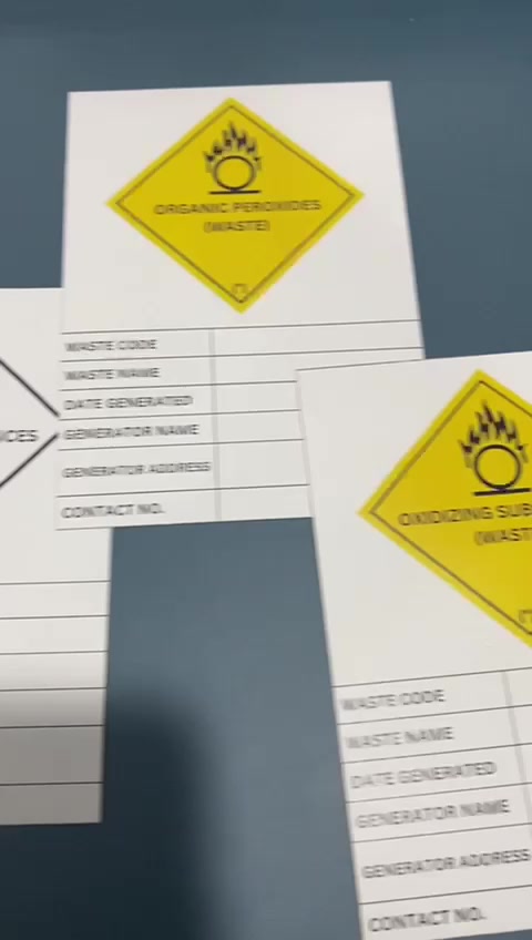 Scheduled Waste Label (English & Malay) NON-WATERPROOF STICKER ONLY A4 ...