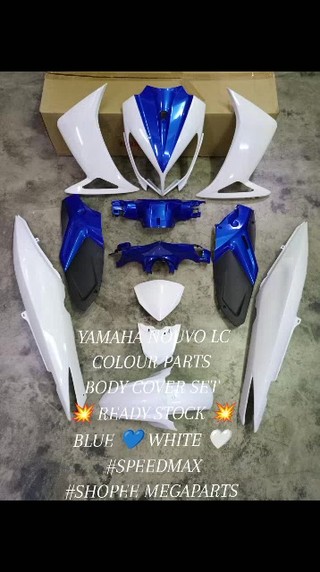 NOUVO LC YAMAHA BODY COVER SET COLOUR PARTS HLD - RM7+BLACK / BLACK ...