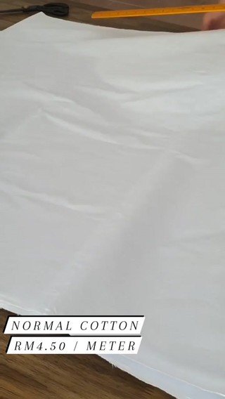 Kain Cotton Putih White Cloth Fabric Plain Kosong Ready Stock | Shopee ...
