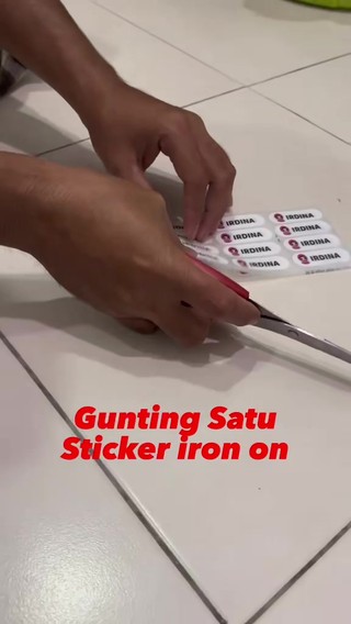 NEW DESIGN!!! Sticker Label Baju & Iron On Label, Pelekat Nama Baju ...