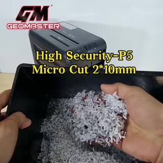 Geomaster Model S Micro Cut Paper Shredder , Micro Cut Shredder High Security Level | Shopee ...