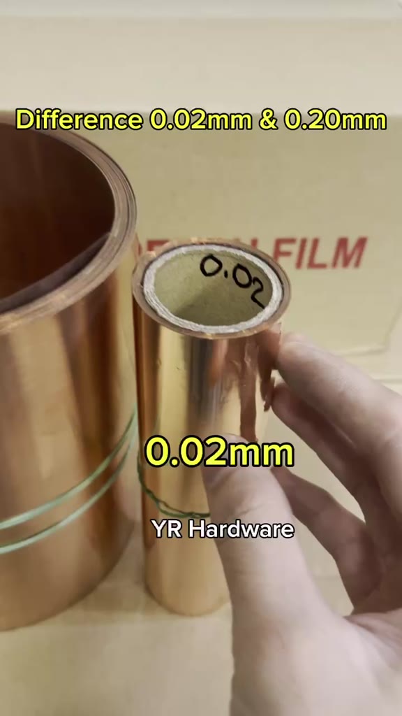 Copper Shim Plate 0.02mm 0.03mm 0.05mm 0.08mm 0.1mm 0.15mm 0.2mm 0.3mm 0.4mm 0.5mm- Width 200mm ...