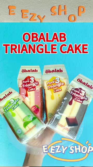 OBALAB TRIANGLE CAKE 100g (PCS) | Shopee Malaysia