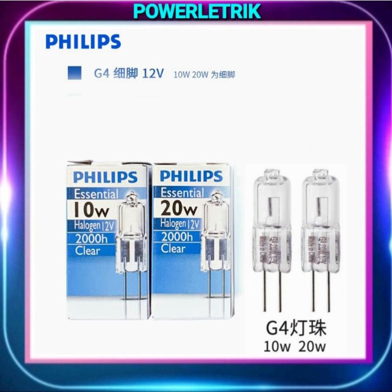☄READY STOCK☄PHILIPS G4 12V-10W/20W HALOGEN ROCKET BULB/12V-10W 20W ...