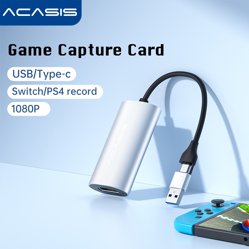 ACASIS Mini HDMI Video Capture Card USB 2.0 Video Record Box For PS4 ...