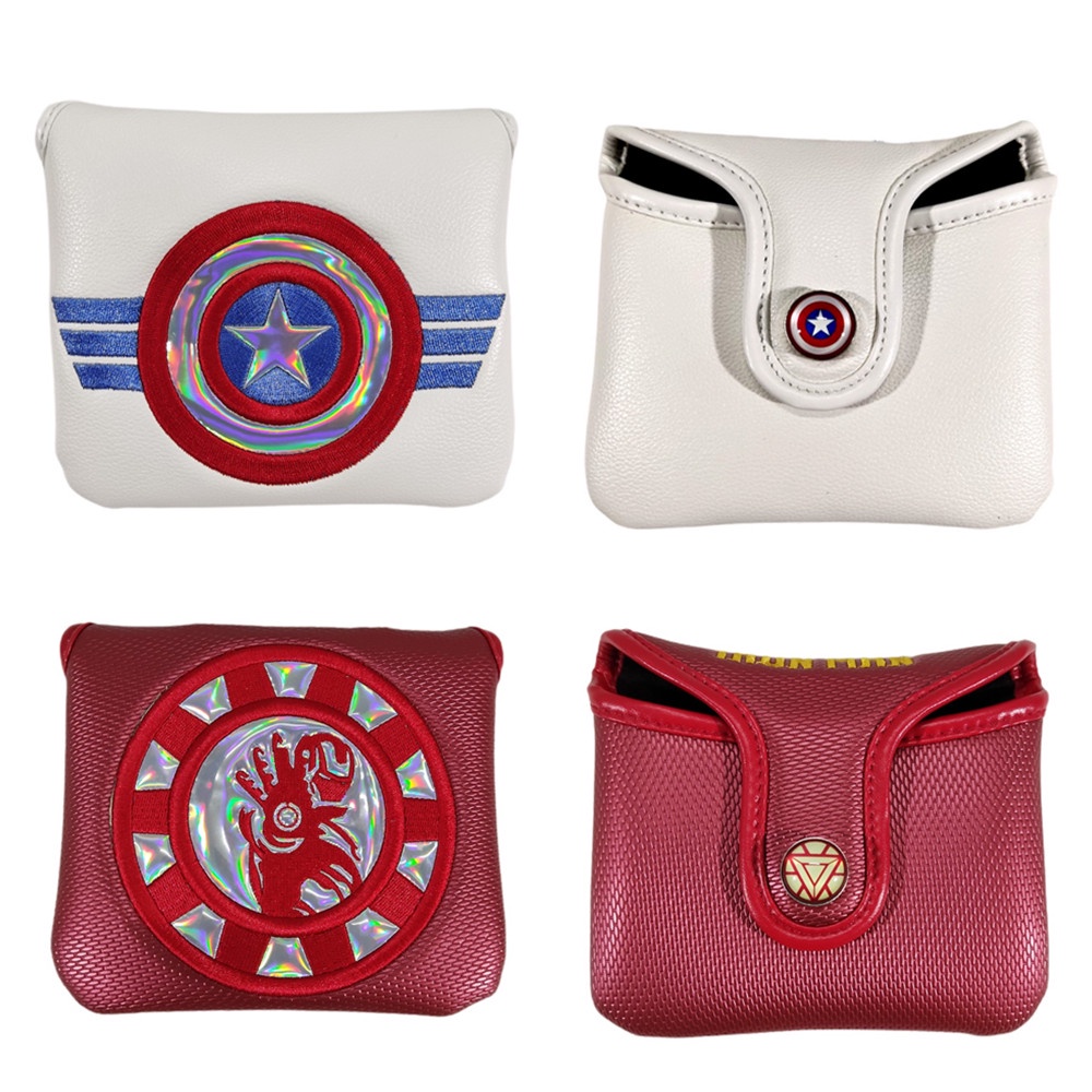 Captain Square Mallet Golf Putter Covers Magnetic Durable PU Leather ...