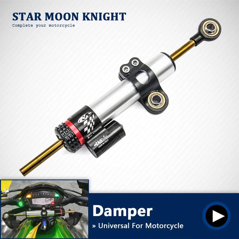 Universal Motorcycle Adjustable Steering Damper Stabilizer For Kawasaki ...