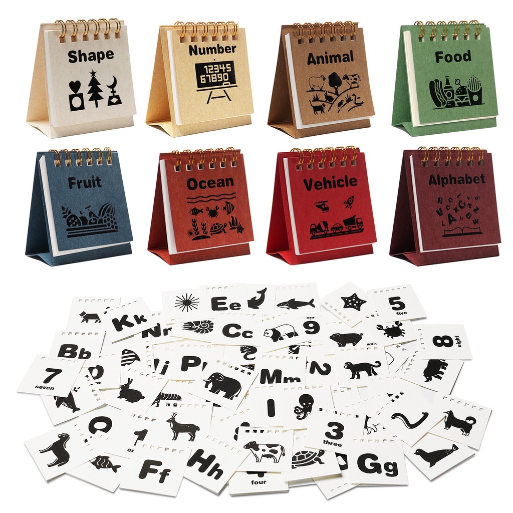 High Contrast Flash Cards First Words Flash Card for Learning Alphabet ...