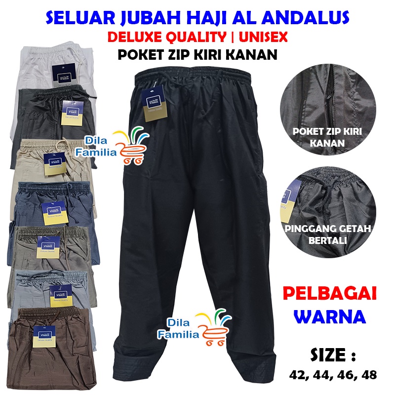 Seluar Jubah Al Andalus Unisex Lelaki Wanita Haji dan Umrah Seluar ...