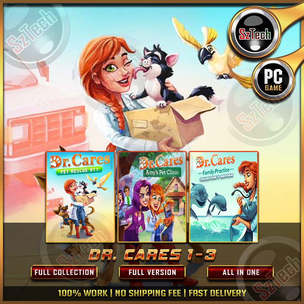 Dr. Cares - 3 IN 1 [PC GAME] 🔥 [ DIGITAL DOWNLOAD] 🔥Classic Games🔥Time ...