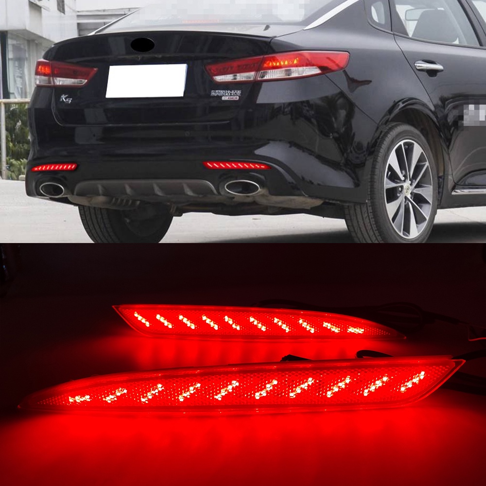 1Pair For kia Optima K5 2016 2017 Rear Bumper Reflector Light With turn ...