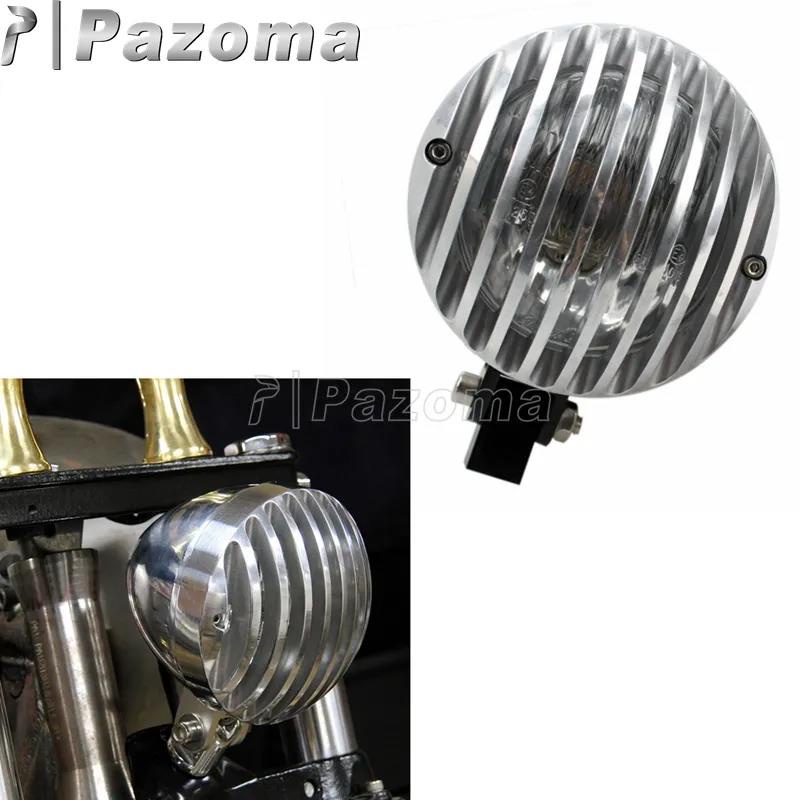 Motorcycle Front Retro Headlight Custom Grille Head Lamp Street Bikes ...