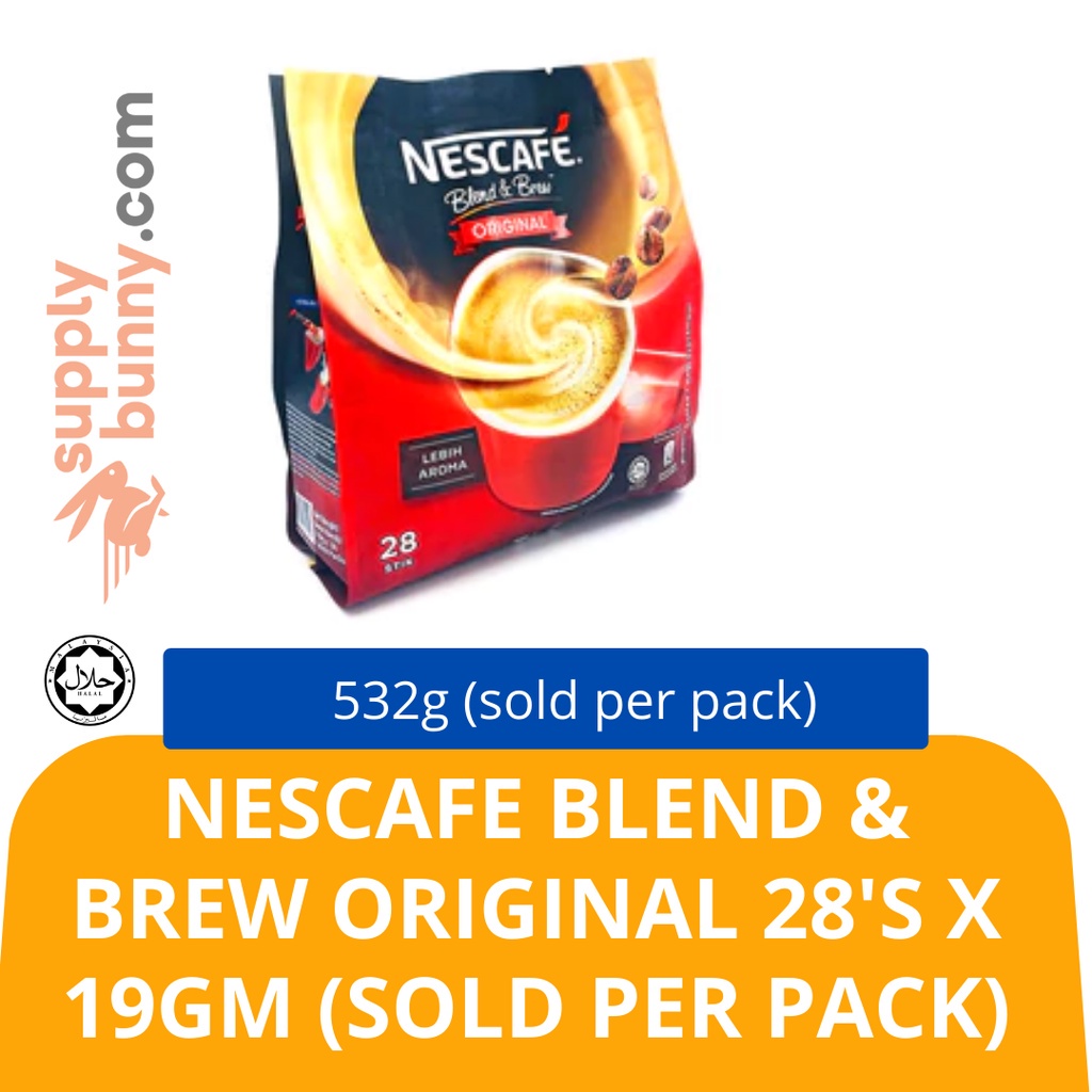 Nescafe Blend & Brew Original 28's x 19gm (sold per pack) Halal ...