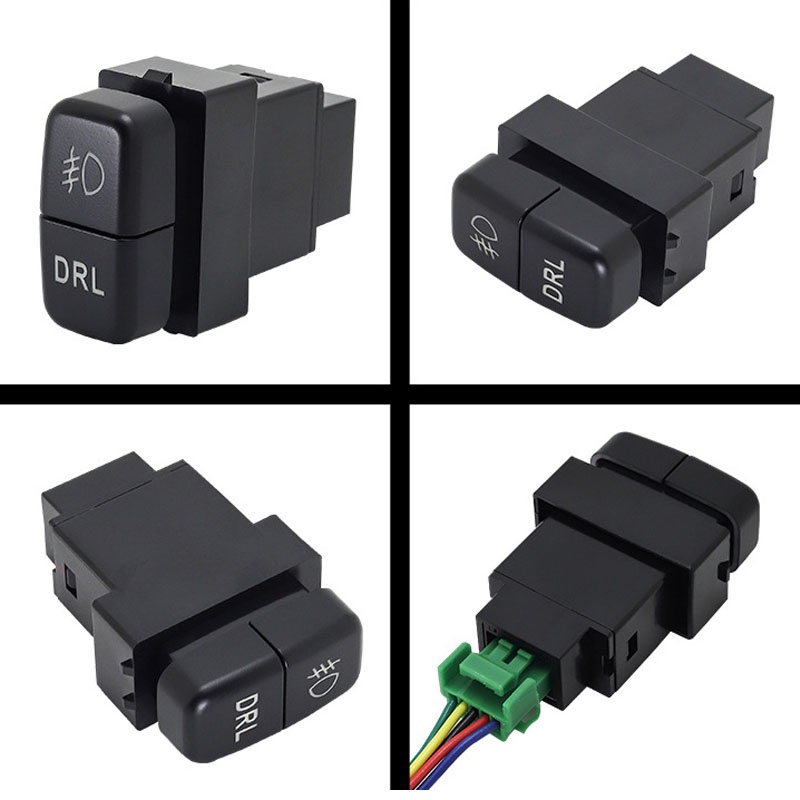 1pc Dual key switch dual switch fog light recorder radar power supply ...