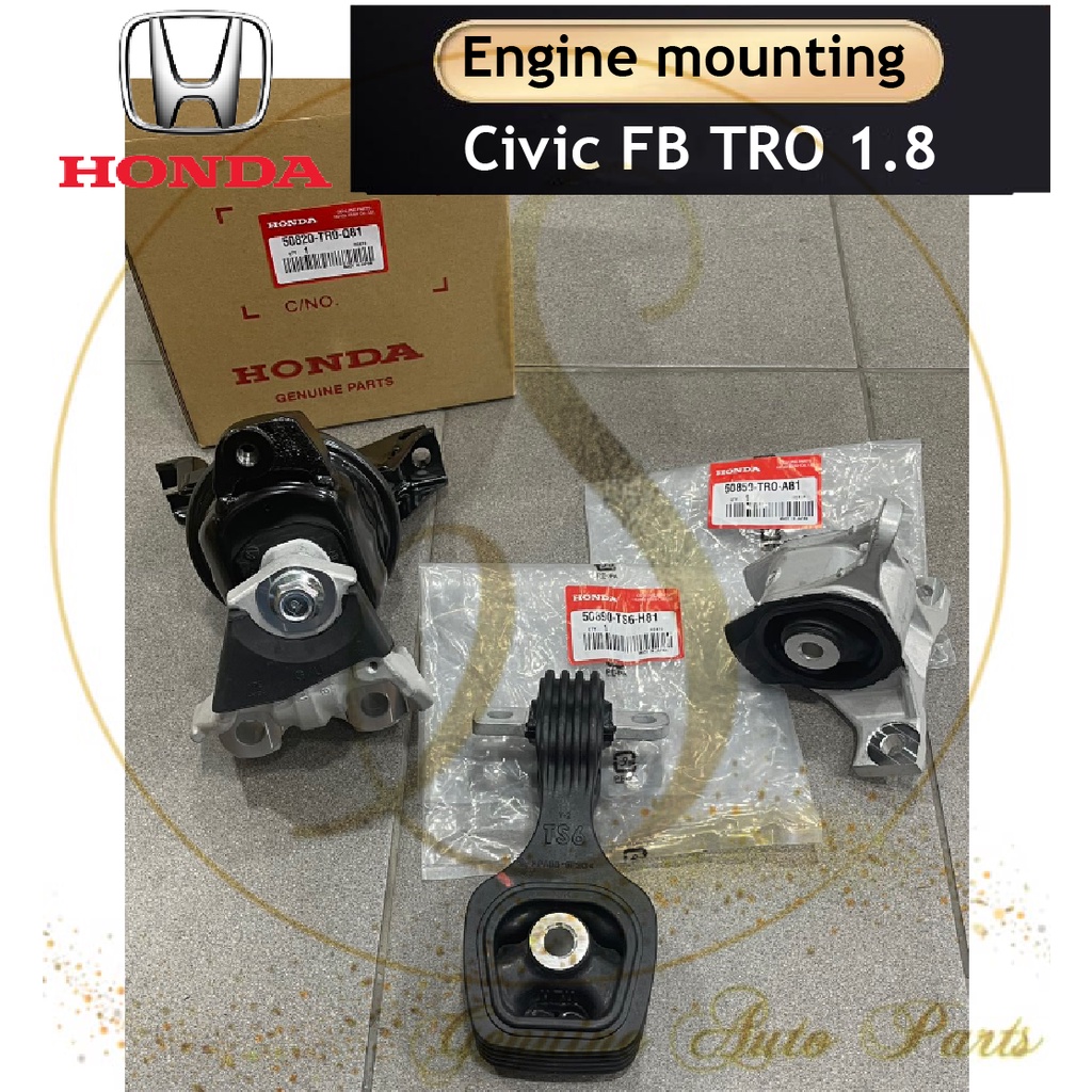 ( 100% ORIGINAL JAPAN ) HONDA CIVIC FB TRO 1.8 ENGINE MOUNTING 2012-2016 50890-TS6-H81 50820-TR0 ...