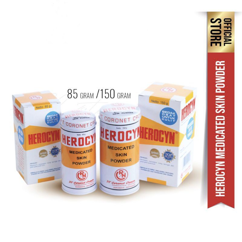 Herocyn Medicated Skin Powder Bedak Gatal | Shopee Malaysia