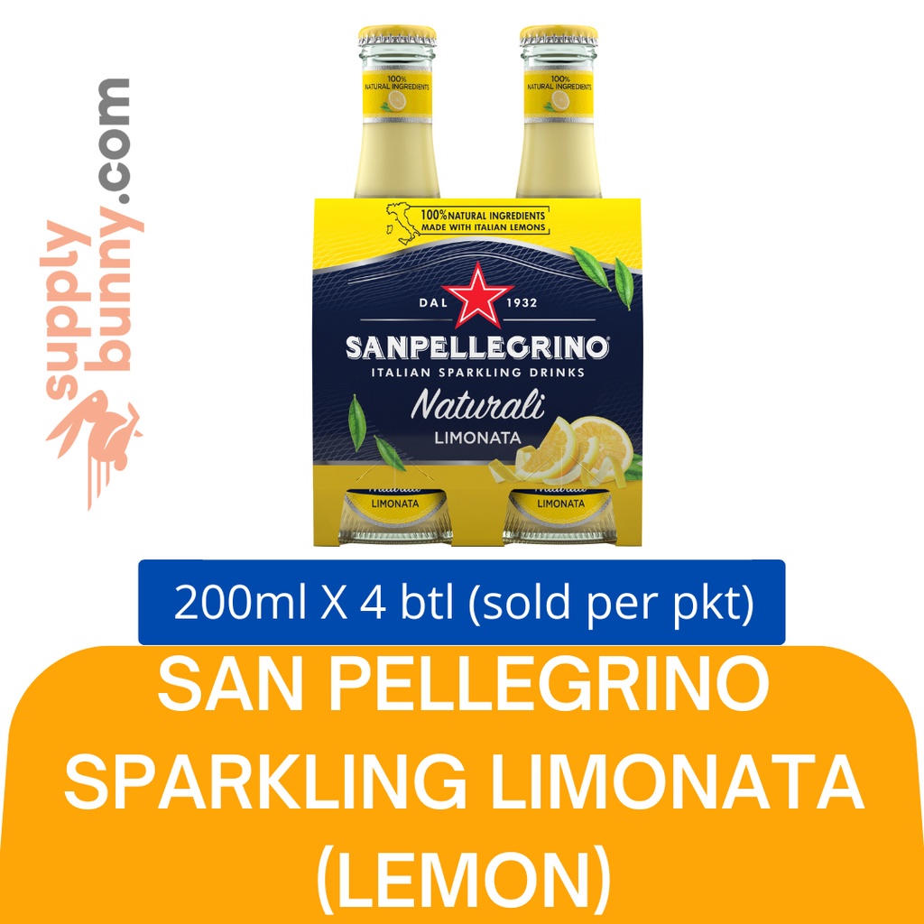 KLANG VALLEY ONLY! San Pellegrino Sparking Limonata (Lemon) GLASS ...