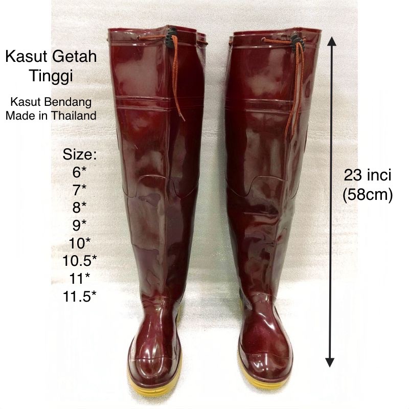 Kasut Boot Kasut Bendang Sawah Padi/ Fishing/ Peternakan/Kasut Getah ...