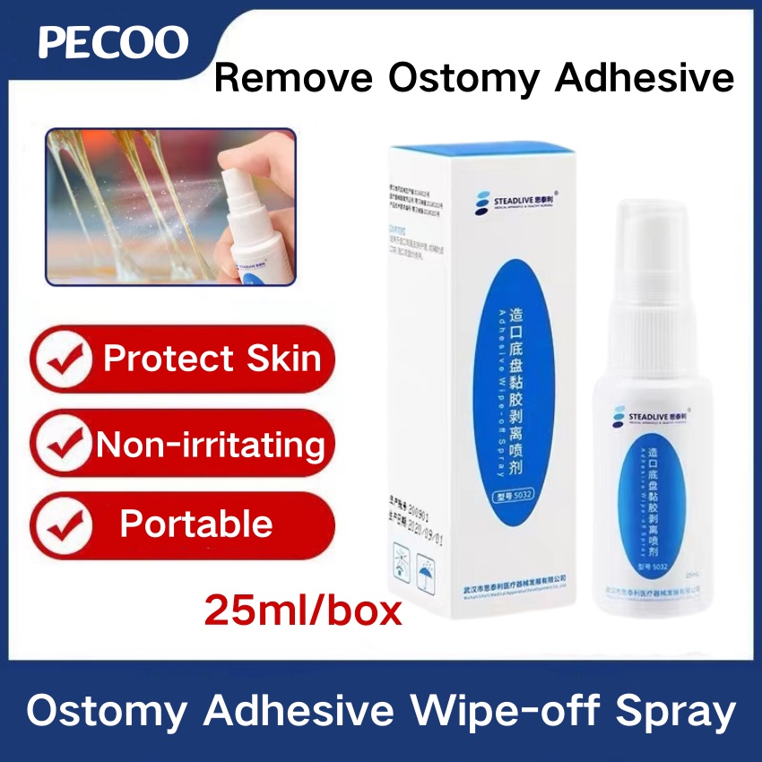 25ml/50ml Adhesive Wipe off Spray to Remove Ostomy Adhesive Non ...
