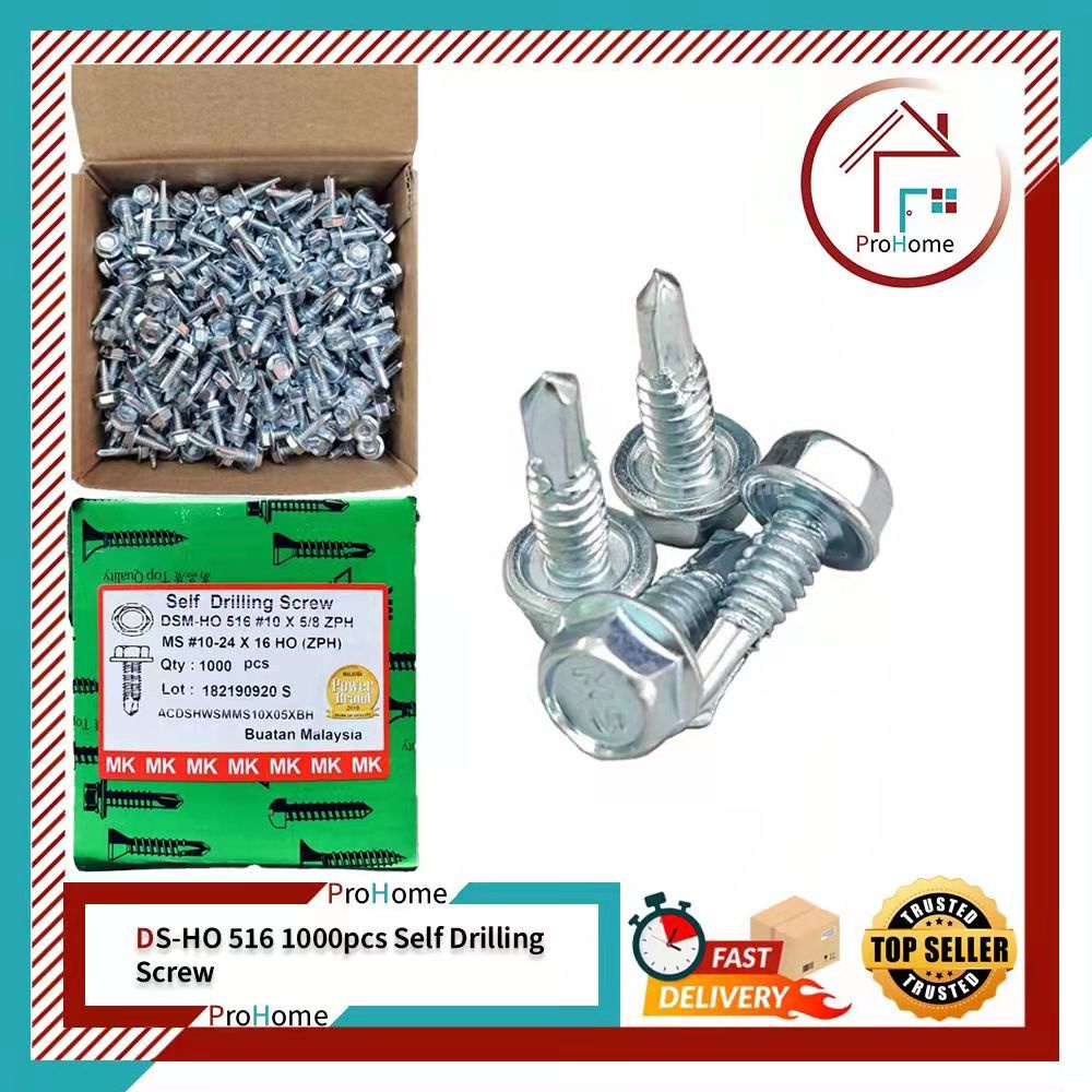 Hot selling MK BRAND DSM-HO516 #10 X 5/8 ZPH (1000PCS) MS #10-24 X 16HO ...