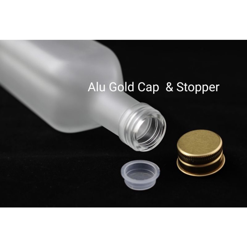 Aluminium cap & Stopper for glass bottles 375ml/500ml/750ml/ penutup ...