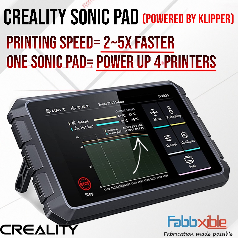 Creality Sonic Pad Klipper Powered Speed Up To 5x Multiplier | Shopee ...