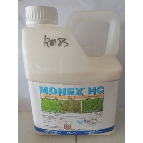 4 Liter MONEX HC Racun Rumput Sambau MSMA 39.5% + Diuron 7.8% Herbicide ...