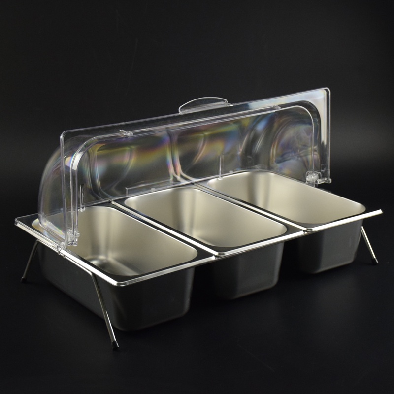 Big sale♚ Braised vegetables cooked food display plate table rack ...
