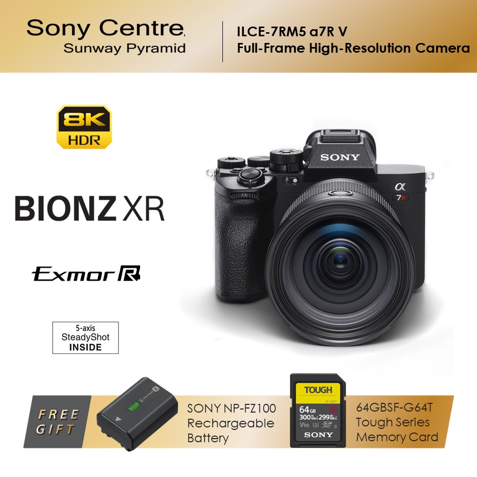 SONY ILCE-7RM5 A7R α7R V Full-Frame High-Resolution Camera | Shopee ...