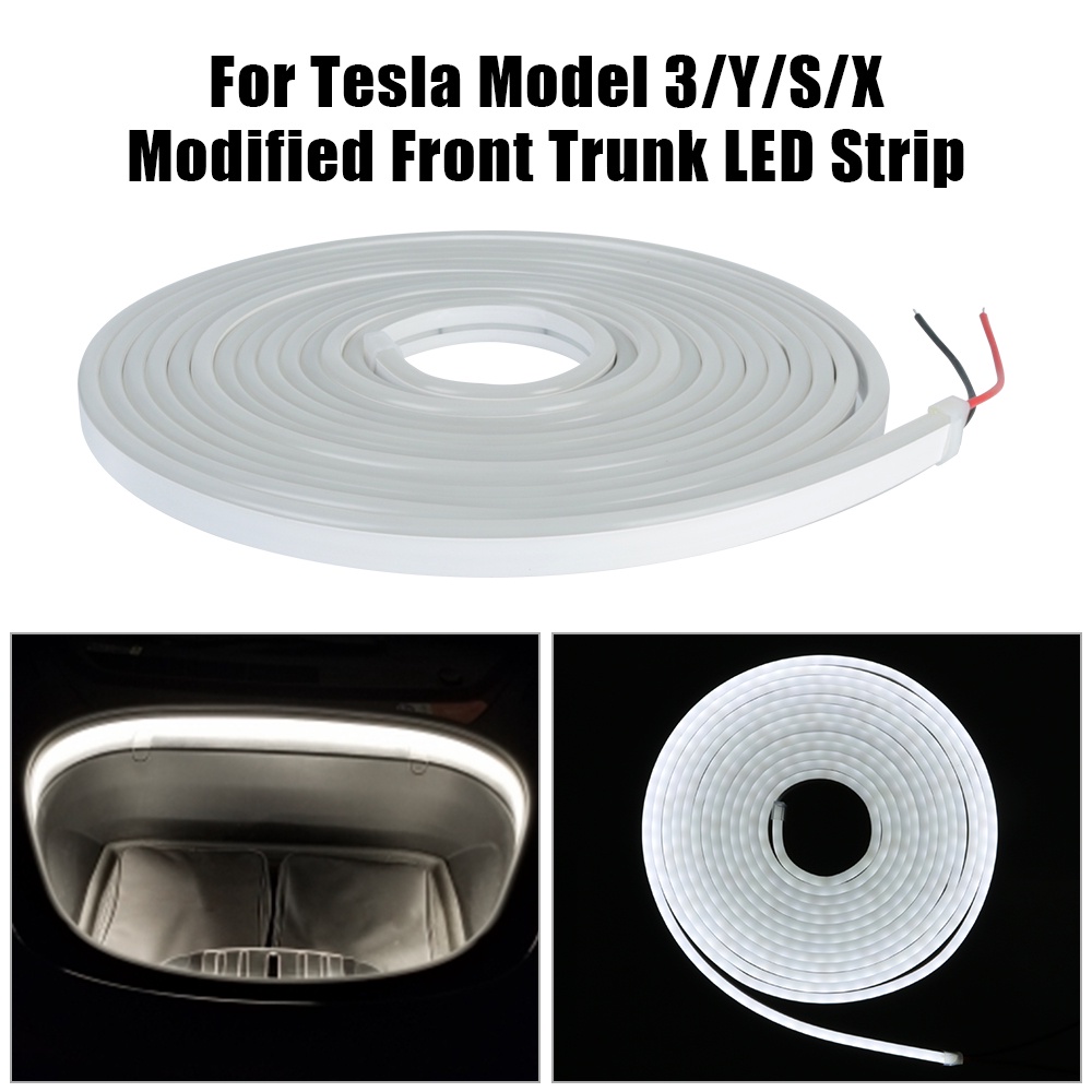 12V LED Strip Car Front Trunk Light Waterproof Interior Decorative Lamp ...