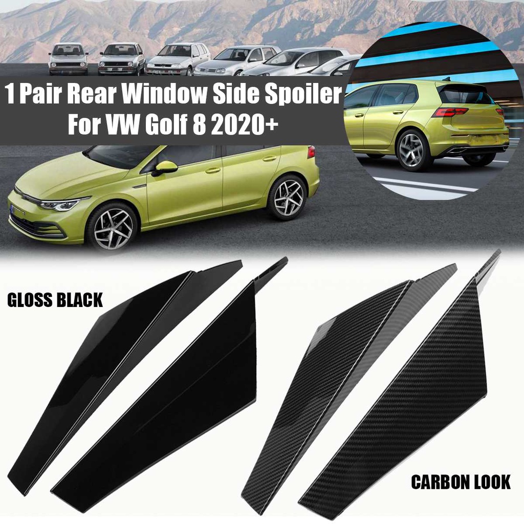 Rear Window Side Spoiler For VW Golf 8 MK8 MK VIII 2020-2022 ABS Gloss ...